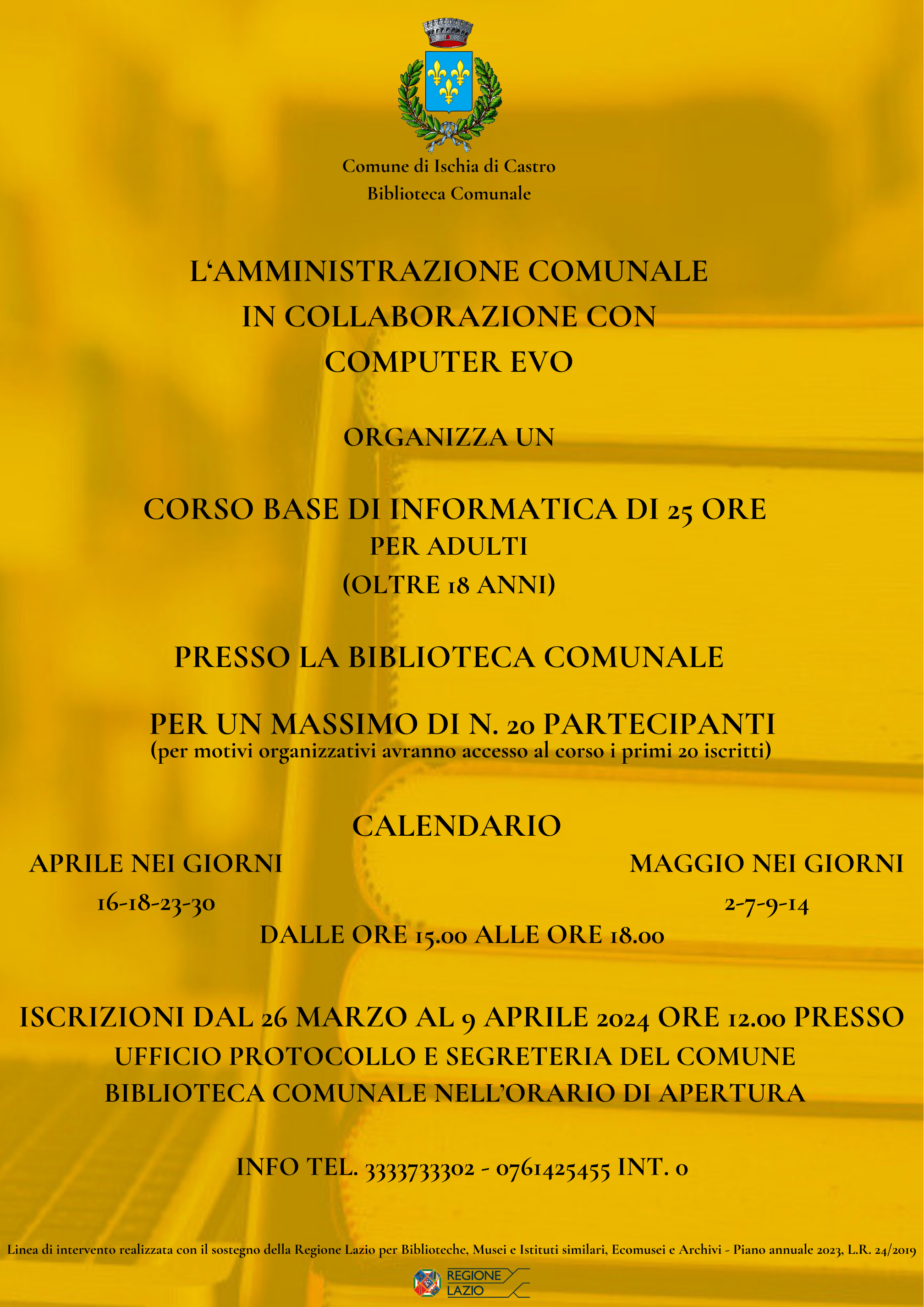 Biblioteca di Ischia di Castro – Sistema Bibliotecario Lago di Bolsena